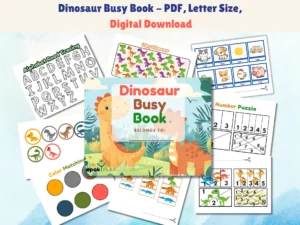 Free Digital Dinosaur Busy Book - Busy Books | EpokPLAY